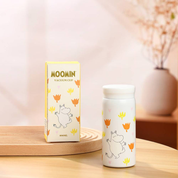 Moomintroll Flowers Vacuum Cup 200 ml - The Official Moomin Shop - United Kingdom