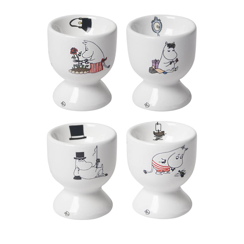 Moomin Joy Egg Cups 4 pcs - The Official Moomin Shop - United Kingdom