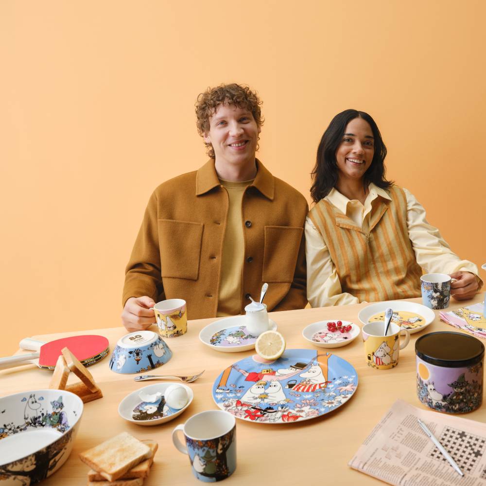 Moomin Family Time Serving Plate 30 cm Blue - The Official Moomin Shop ...