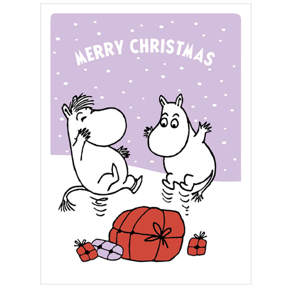 Moomin Greeting Card Moomintroll And Snorkmaiden Dancing - The Official ...