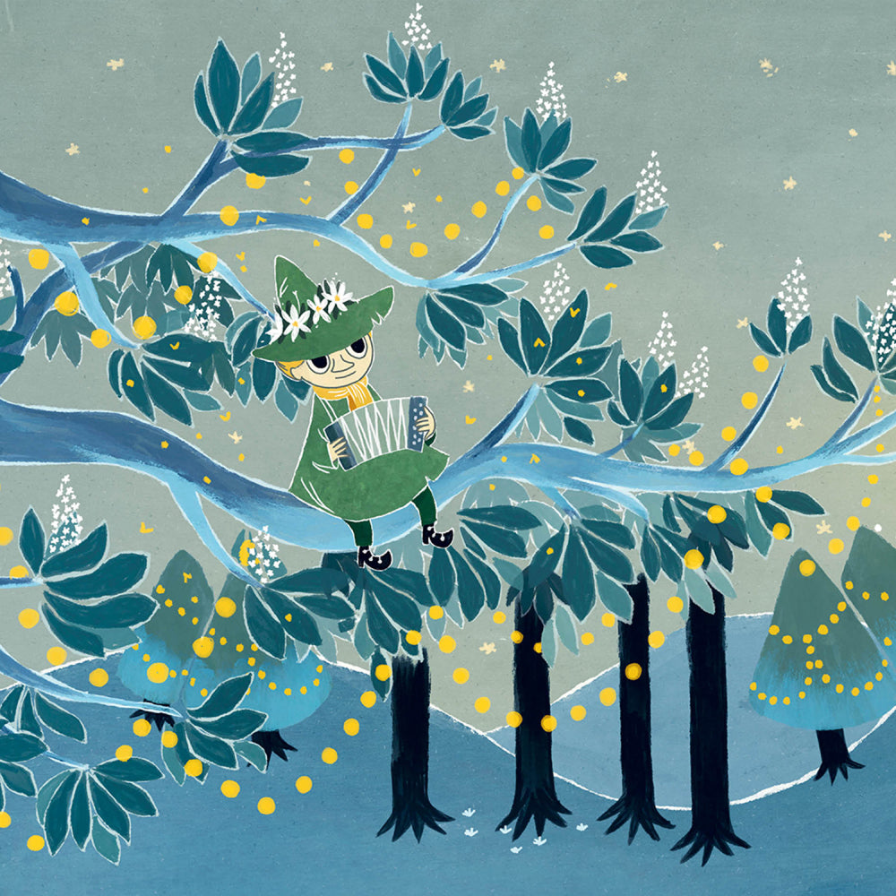 Greeting Card Snufkin In A Tree - The Official Moomin Shop - United Kingdom