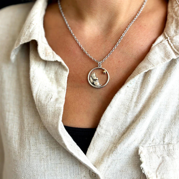 Moomin Moon and Star Necklace - The Official Moomin Shop - United Kingdom