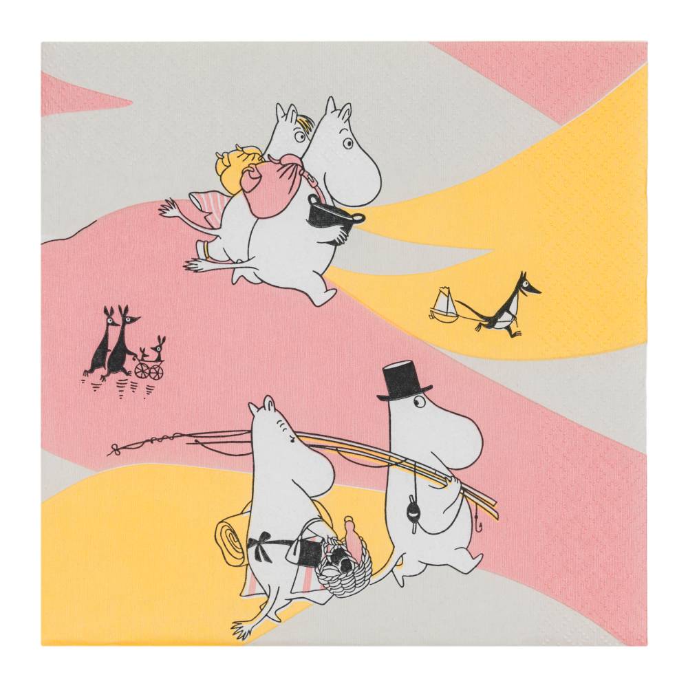 Moomin Family Time Paper Napkins 33 cm - The Official Moomin Shop - United Kingdom