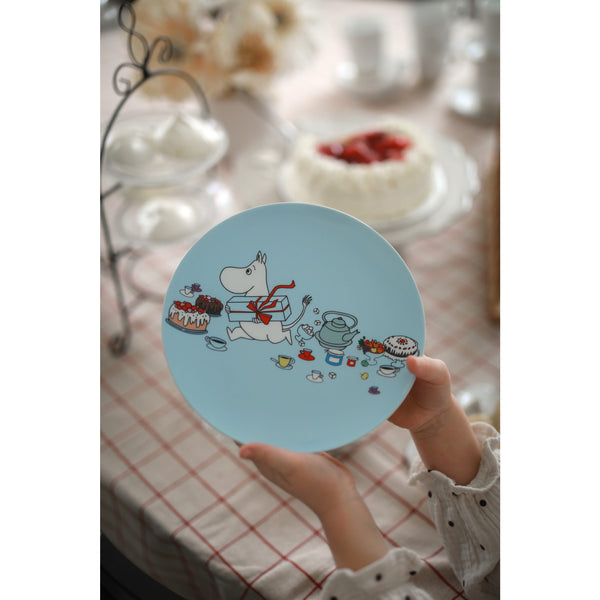 Moomin Picnic Plate Light Blue - The Official Moomin Shop - United Kingdom