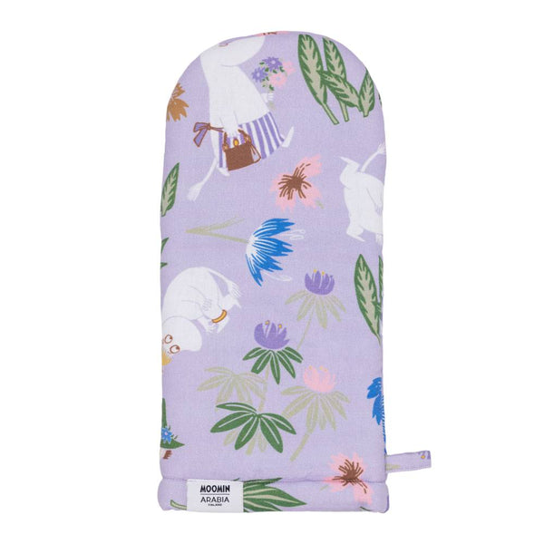 Moomin Flower Garden Oven Mitt Purple - The Official Moomin Shop ...