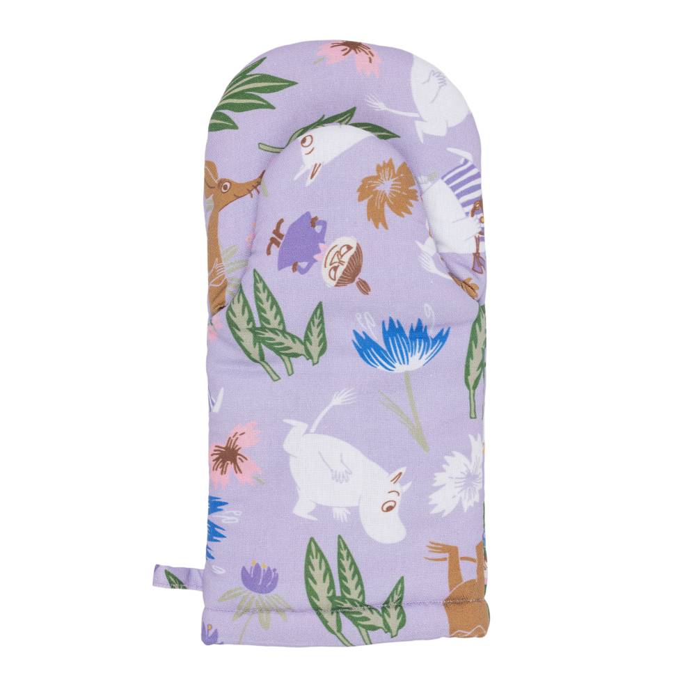 Moomin Flower Garden Oven Mitt Purple - The Official Moomin Shop ...