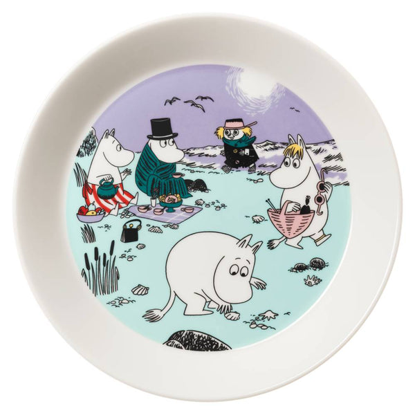 Moomin Beach Day Plate 19 cm - The Official Moomin Shop - United Kingdom