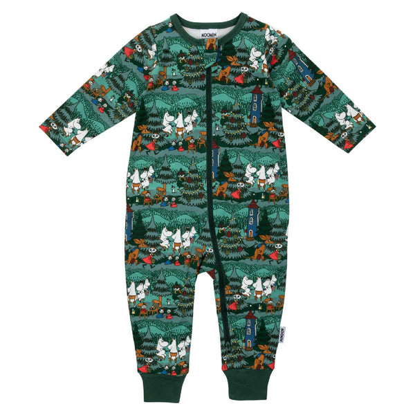 Moomin Baby Pyjamas Yard Fest Green - The Official Moomin Shop - United ...