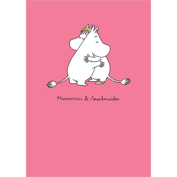 Greeting Card Moomintroll and Snorkmaiden pink - The Official Moomin ...