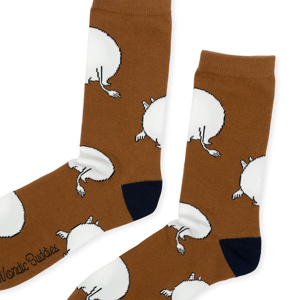 Moomintroll's Butt 40-45 Socks Brown - The Official Moomin Shop ...