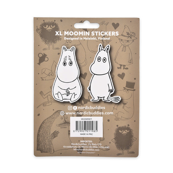 Moomintroll XL Stickers 2 pcs - The Official Moomin Shop - United Kingdom