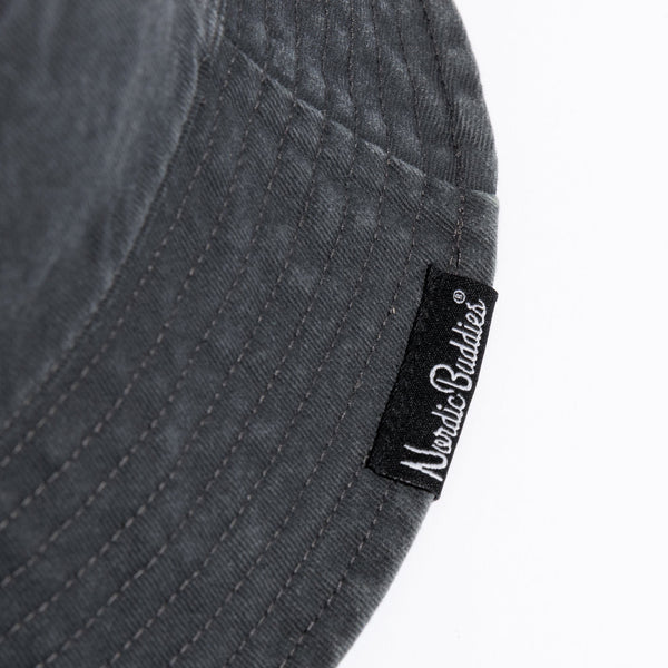 Bucket Hat Adult Moomintroll Washed Denim Black - The Official Moomin ...