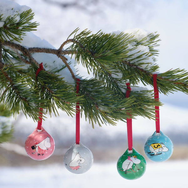 Moomin Mini Bauble Set Winter Sport 4 pcs - The Official Moomin Shop ...