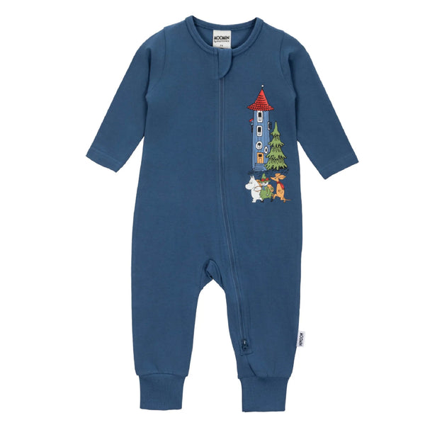Moominhouse Pyjamas Dark Blue - The Official Moomin Shop - United Kingdom