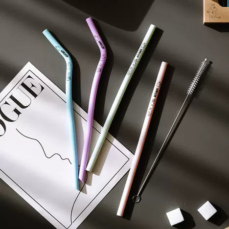 Moomin Silicone Straw 4-set pastel - The Official Moomin Shop - United ...