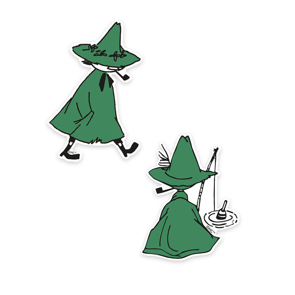 Snufkin Fishing XL Stickers 2 pcs - The Official Moomin Shop - United ...