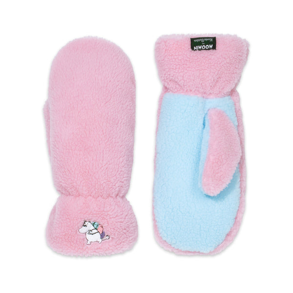 Moomin Fluffy Mittens Moomintroll Pink - The Official Moomin Shop ...