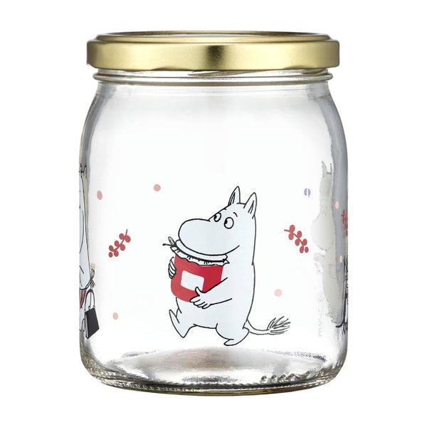 Moomin Berries Glass Jar 0.5 L - The Official Moomin Shop - United Kingdom
