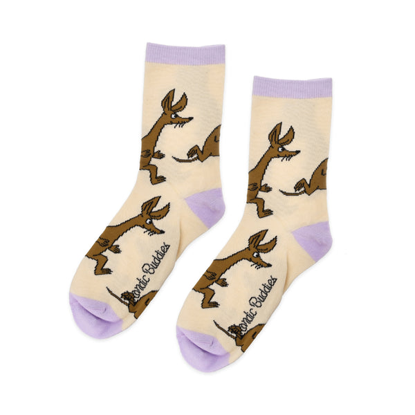 Moomin Socks Sniff Beige - The Official Moomin Shop - United Kingdom
