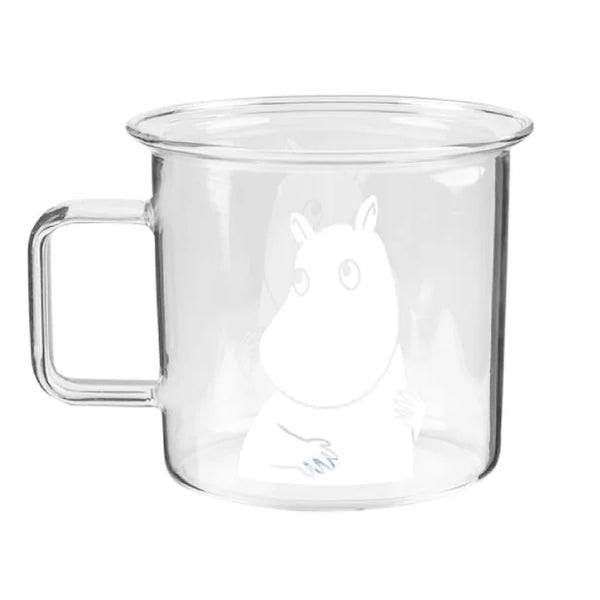 Moomin Glass Mug Clear Moomintroll - The Official Moomin Shop - United ...