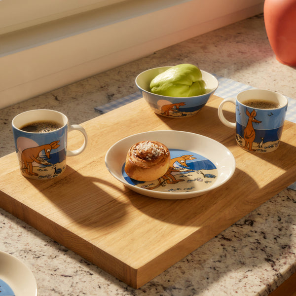 Moomin Plate Sniff Blue - The Official Moomin Shop - United Kingdom