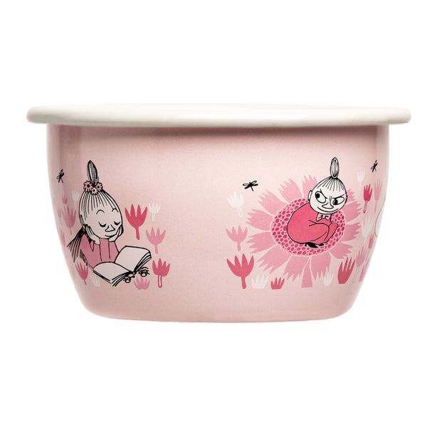 Moomin Enamel Bowl 0.3L In The Garden Girls - The Official Moomin Shop ...