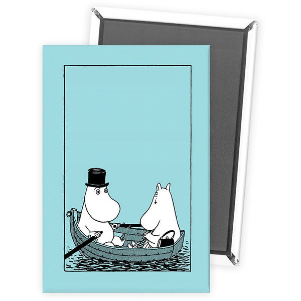 Fridge Magnet Moominpappa And Moominmamma In A Boat - The Official ...