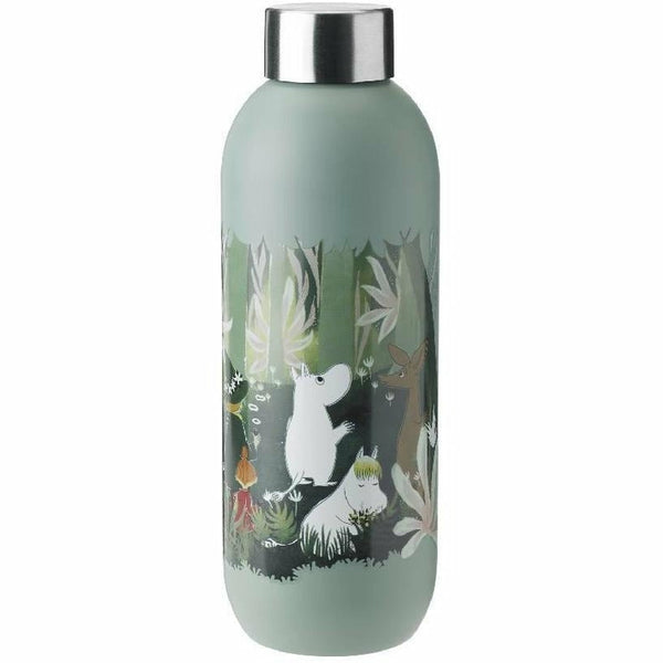 Keep Cool Moomin Drinking Bottle 0.75 litre Dusty green - The Official ...