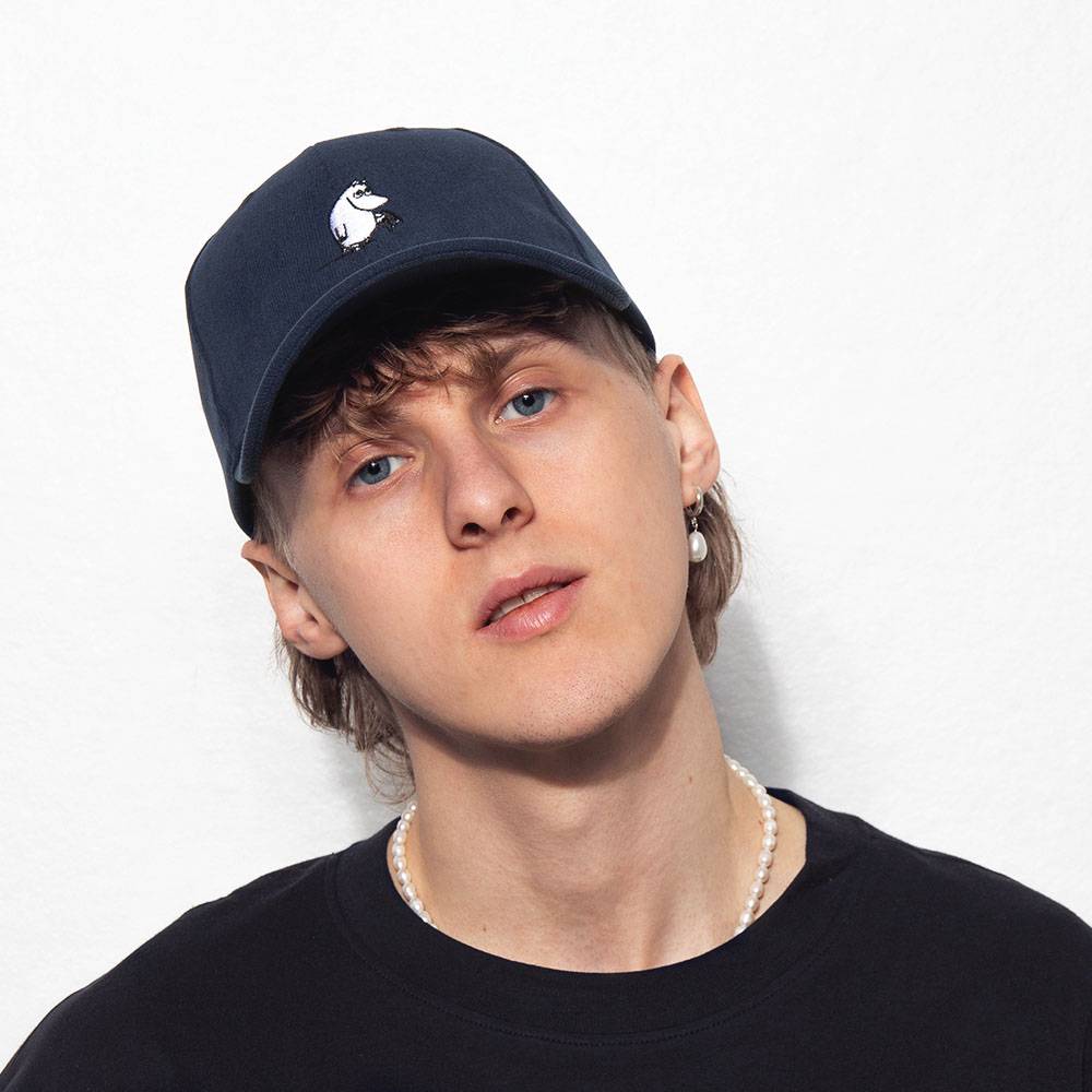 Cap Adult Corduroy Moominpappa Navy Blue The Official Moomin Shop United Kingdom