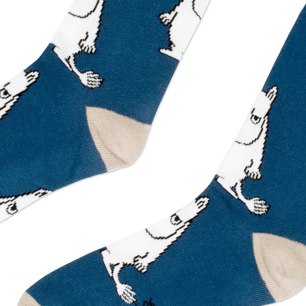 Moomin Socks Angry Moomintroll Dark Blue 40-45 - The Official Moomin ...